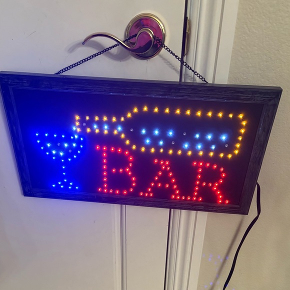 Dining | Led Bar Sign With Multicolor Lights Plug In | Poshmark